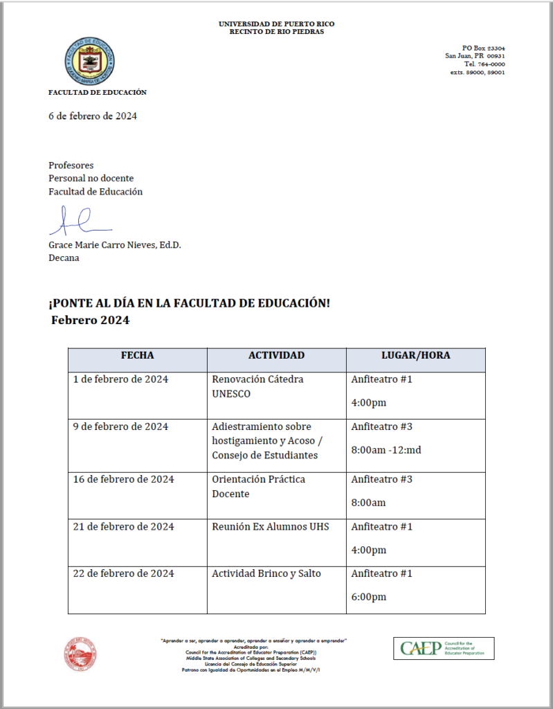 EDU Digital – Facultad de Educacion, UPRRP